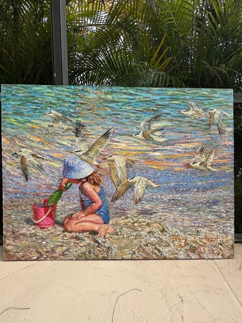 Beach wings Painting by Dong Waverka | Saatchi Art