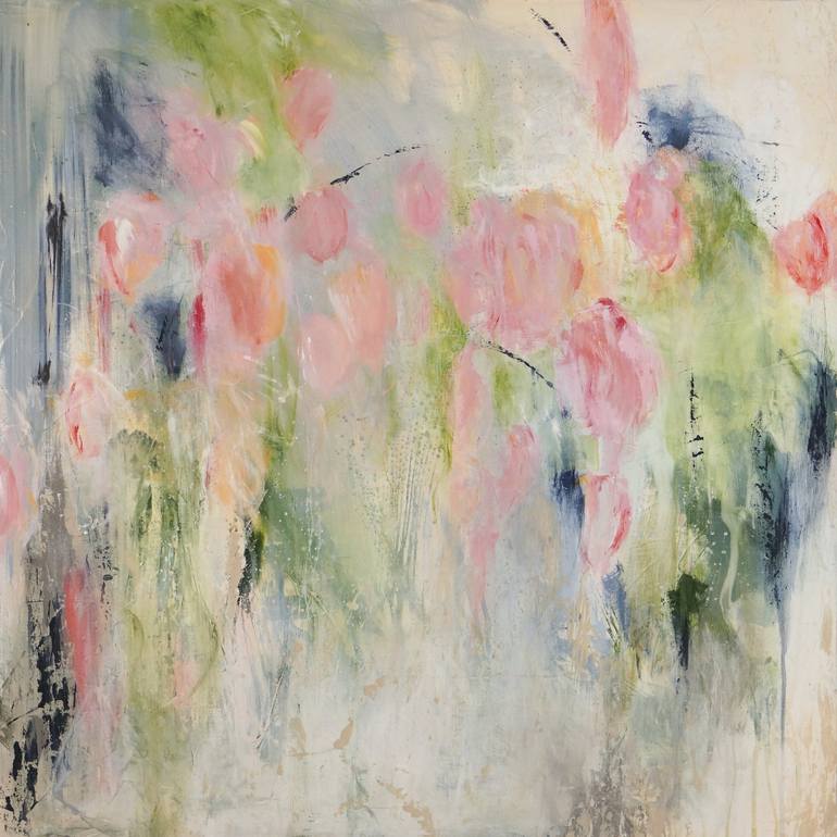 FIRST BLUSH Painting by Monica Johnson | Saatchi Art