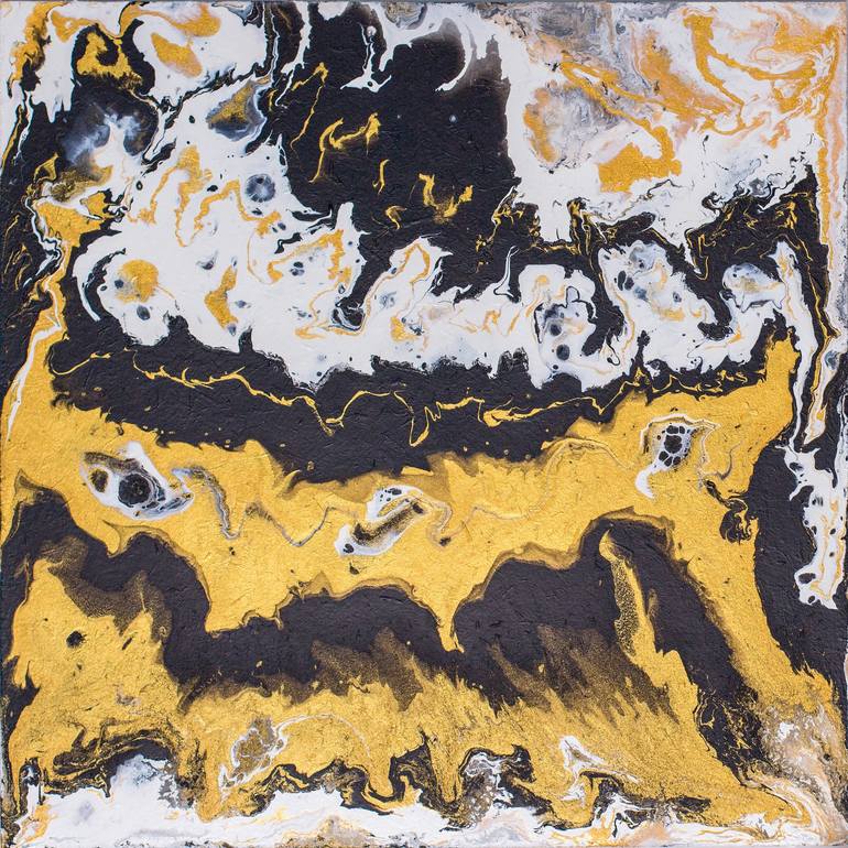 Golden wind VI Painting by Ekaterina Ivanilova | Saatchi Art