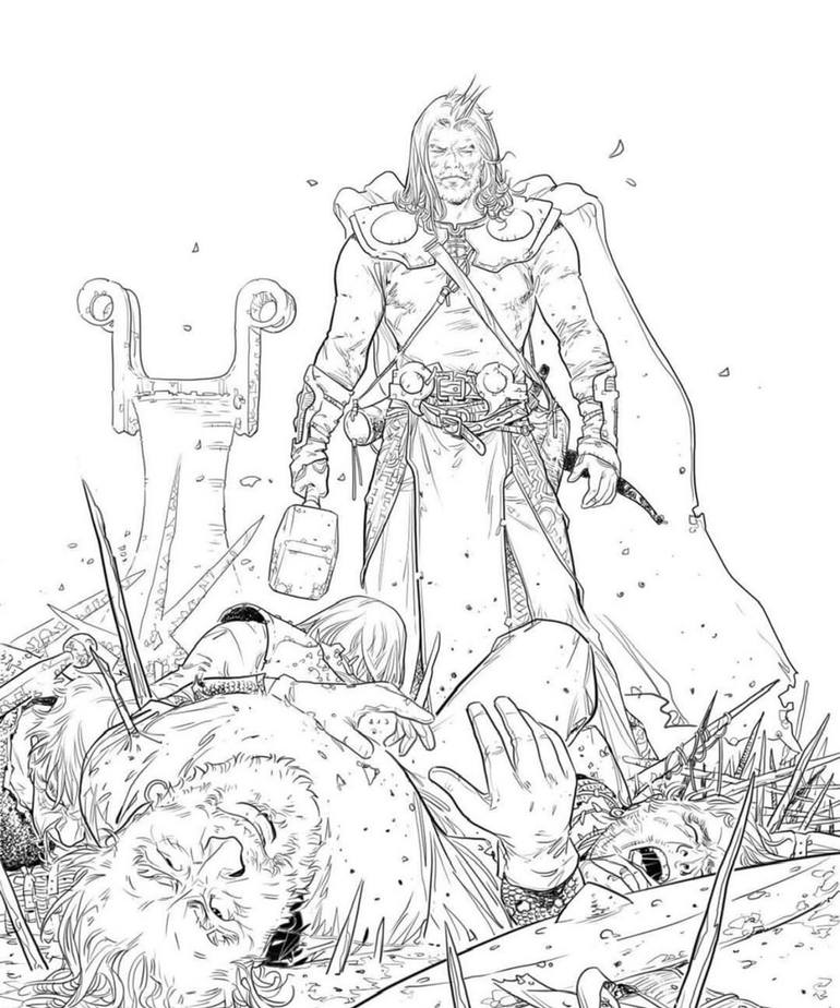 Thor Drawing by Mirko Colak | Saatchi Art