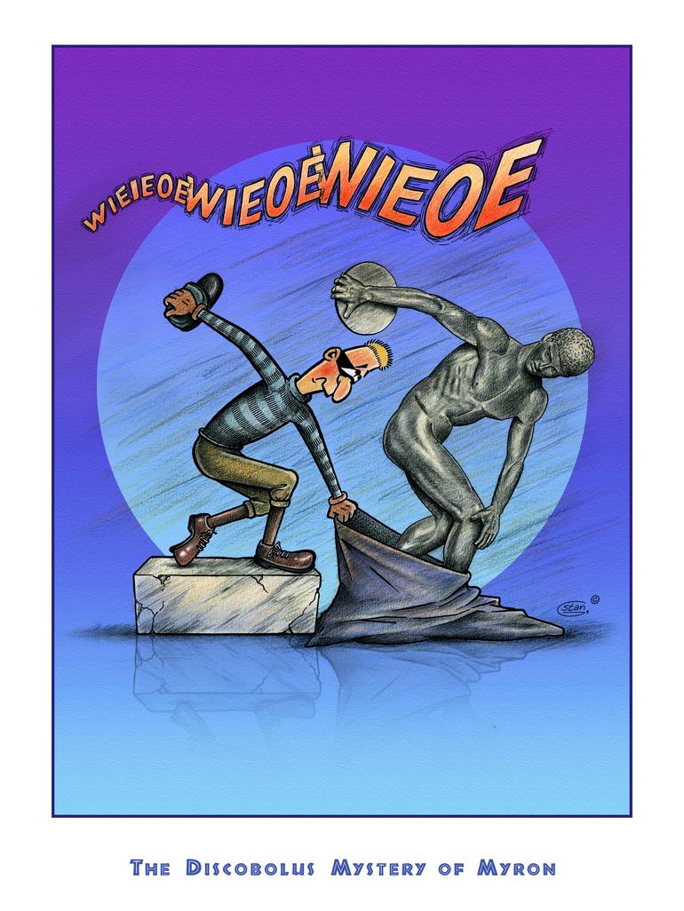 The Discobolus Mystery Drawing by Stan Groenland | Saatchi Art