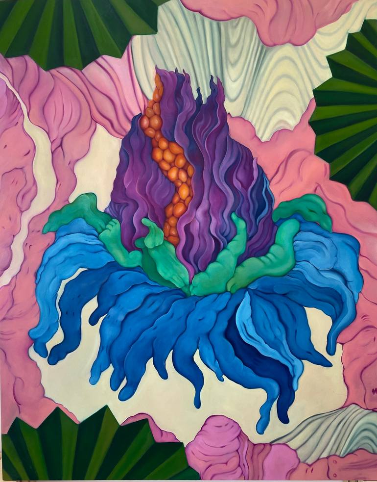 PURPLE ASCENSION Painting by Daniela Marten Rothe | Saatchi Art