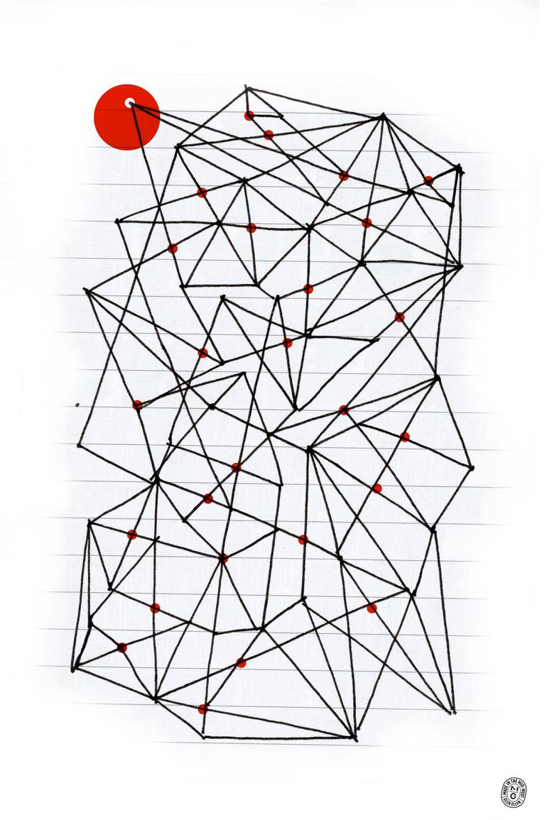 Connections 4 Drawing by Matt Ganser | Saatchi Art