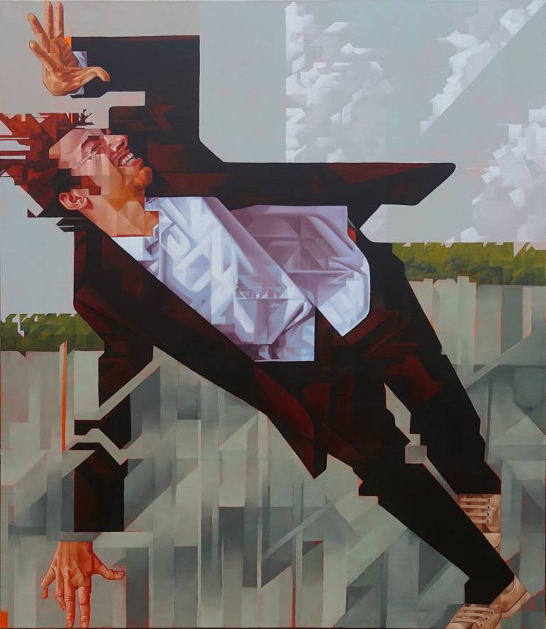 Rockhopper Painting by Mark Oliver | Saatchi Art