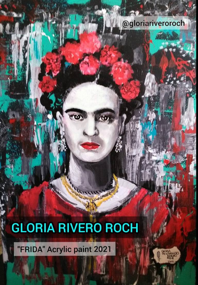 Frida Painting by GLORIA RIVERO ROCH | Saatchi Art