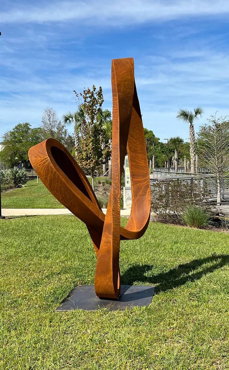 Corten Möbius Sculpture by Eugene Perry | Saatchi Art