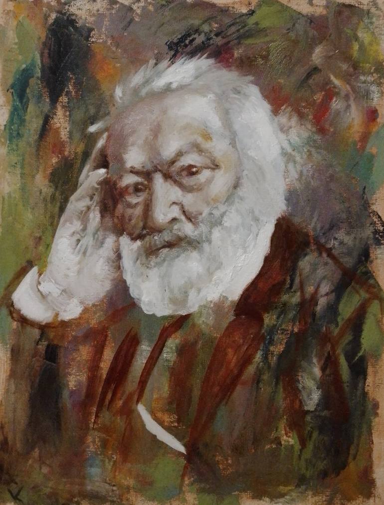 Viktor Hugo Painting by vitaly lybimov | Saatchi Art