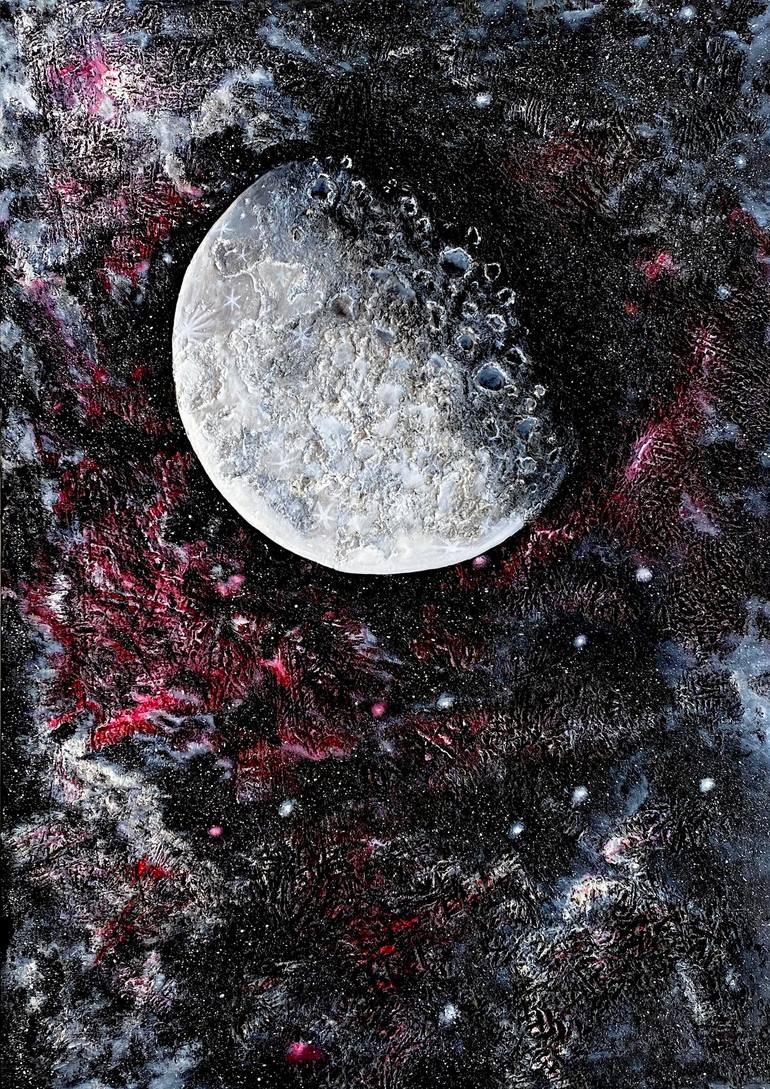 Shadow of Moon Painting by Rafiyal Ansari | Saatchi Art