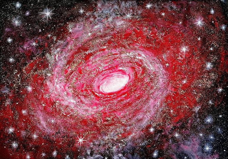 Galaxy Loop Painting by Rafiyal Ansari | Saatchi Art