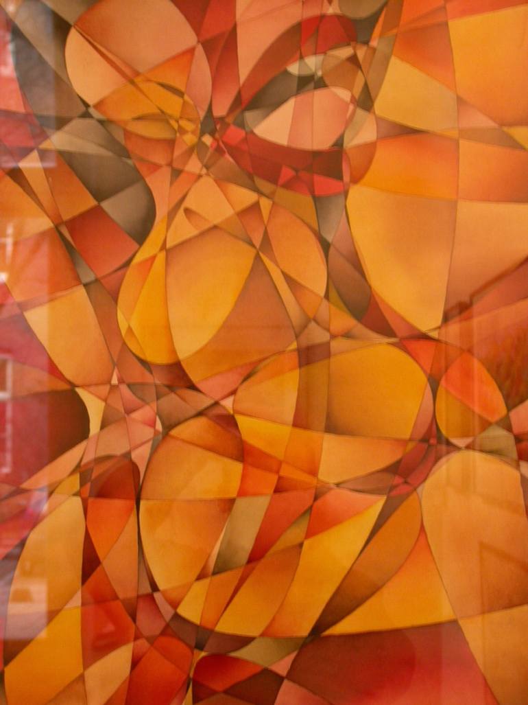 Forms entwined Painting by stephen wall | Saatchi Art