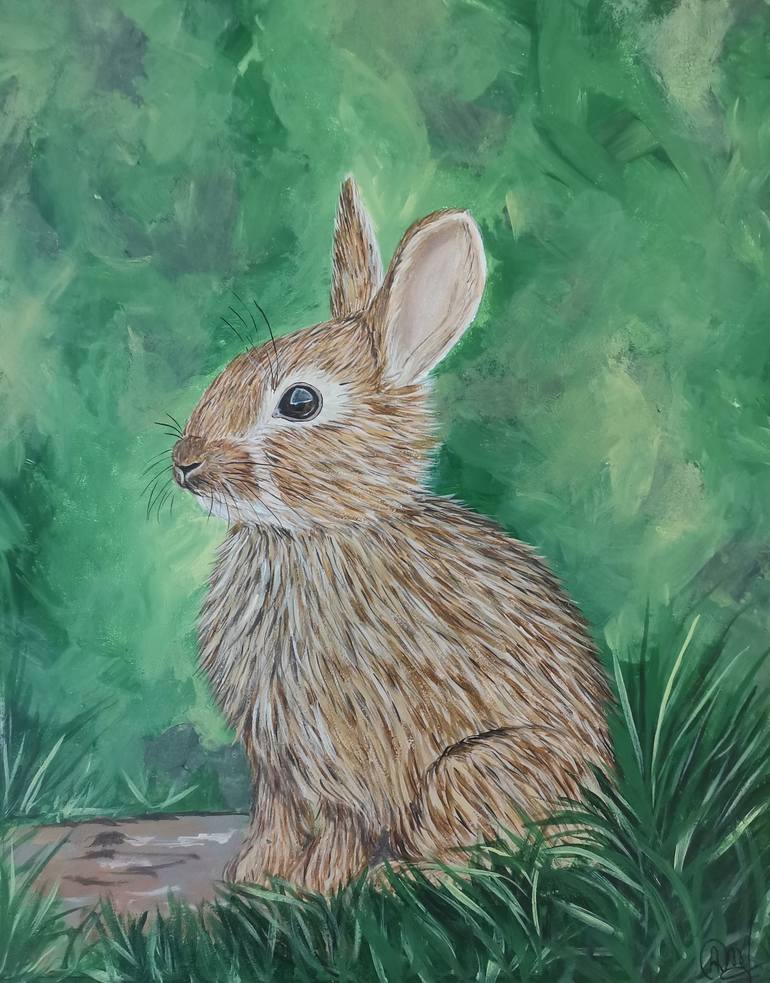 Spring Curiosity Painting by Anna Shkarban | Saatchi Art