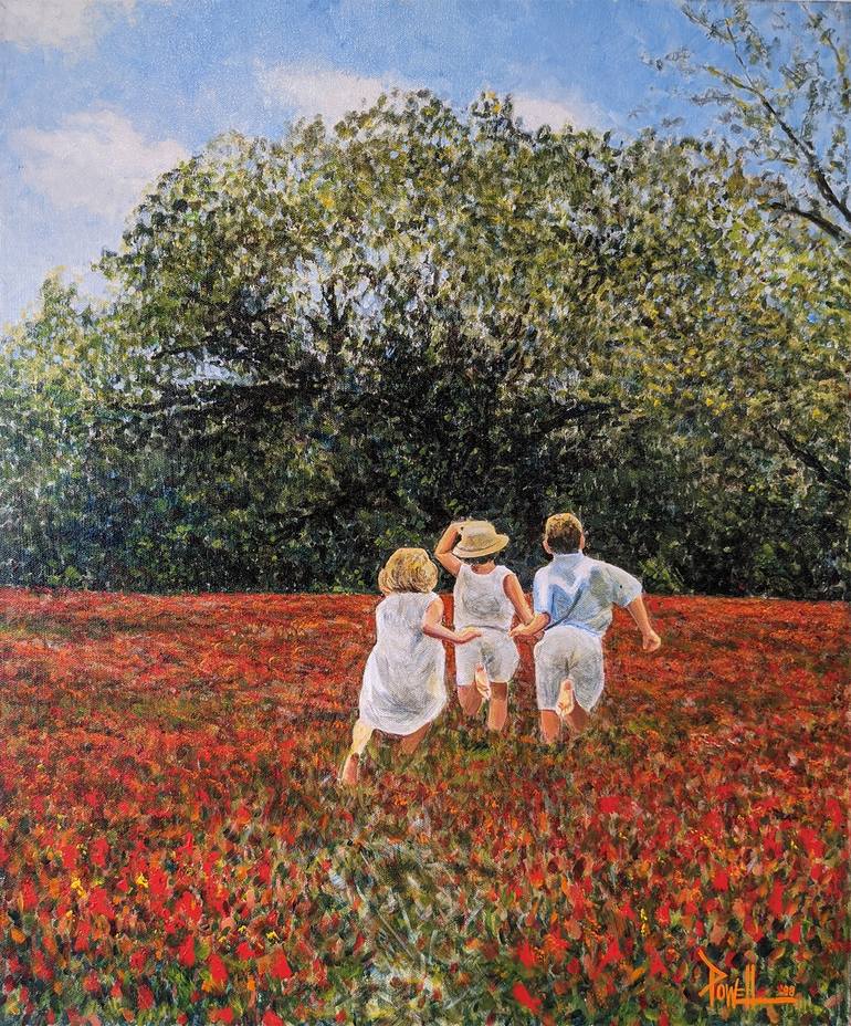 The Field Painting by Richard Powell | Saatchi Art