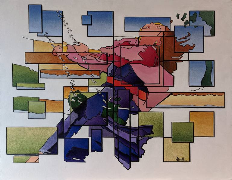 On the Swing Painting by Richard Powell | Saatchi Art