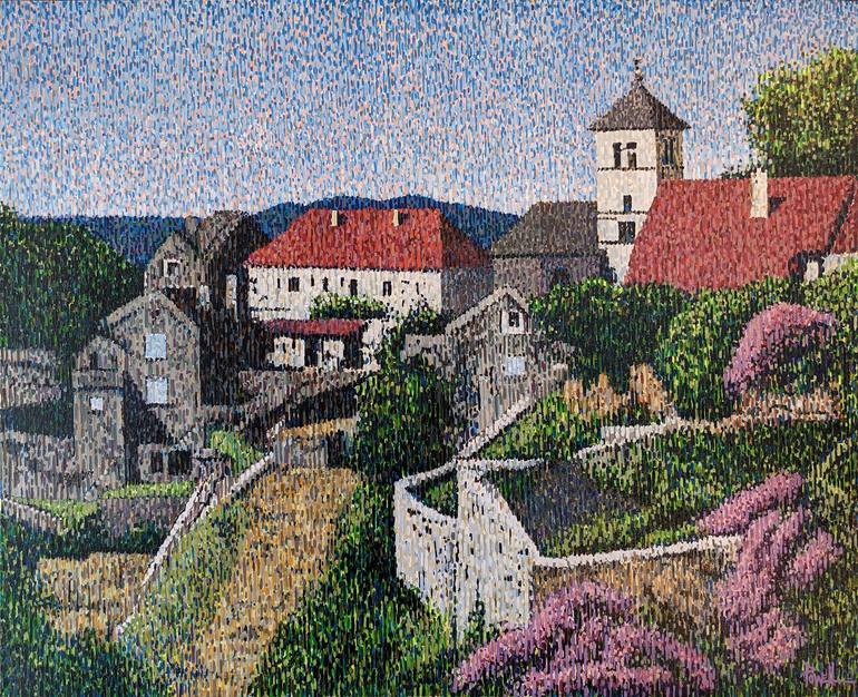 The Bell Tower Painting by Richard Powell | Saatchi Art