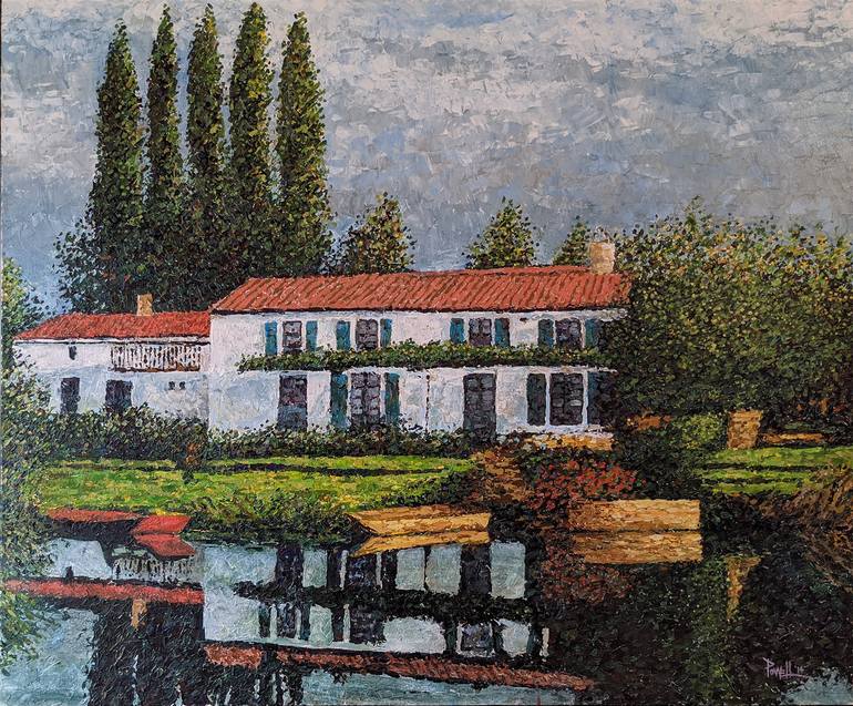 Waters Edge Painting by Richard Powell | Saatchi Art