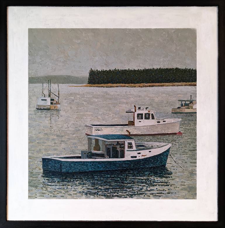 Misty Morning Painting by Richard Powell | Saatchi Art