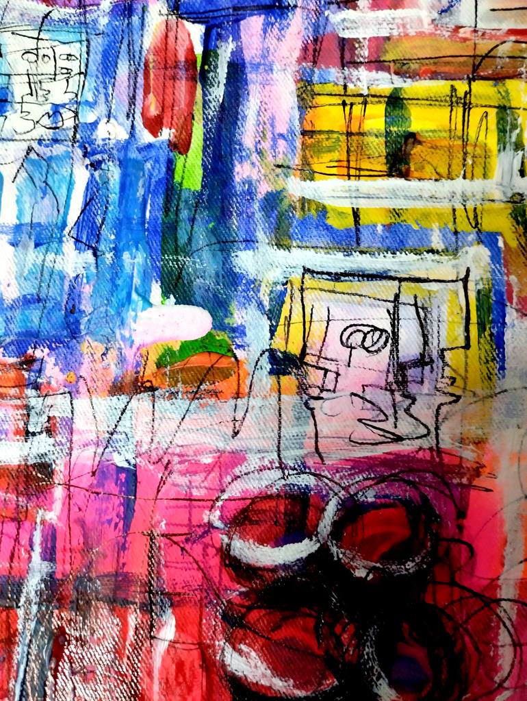 The Great and Fantastic Birthday Party Painting by Conrad Bo | Saatchi Art