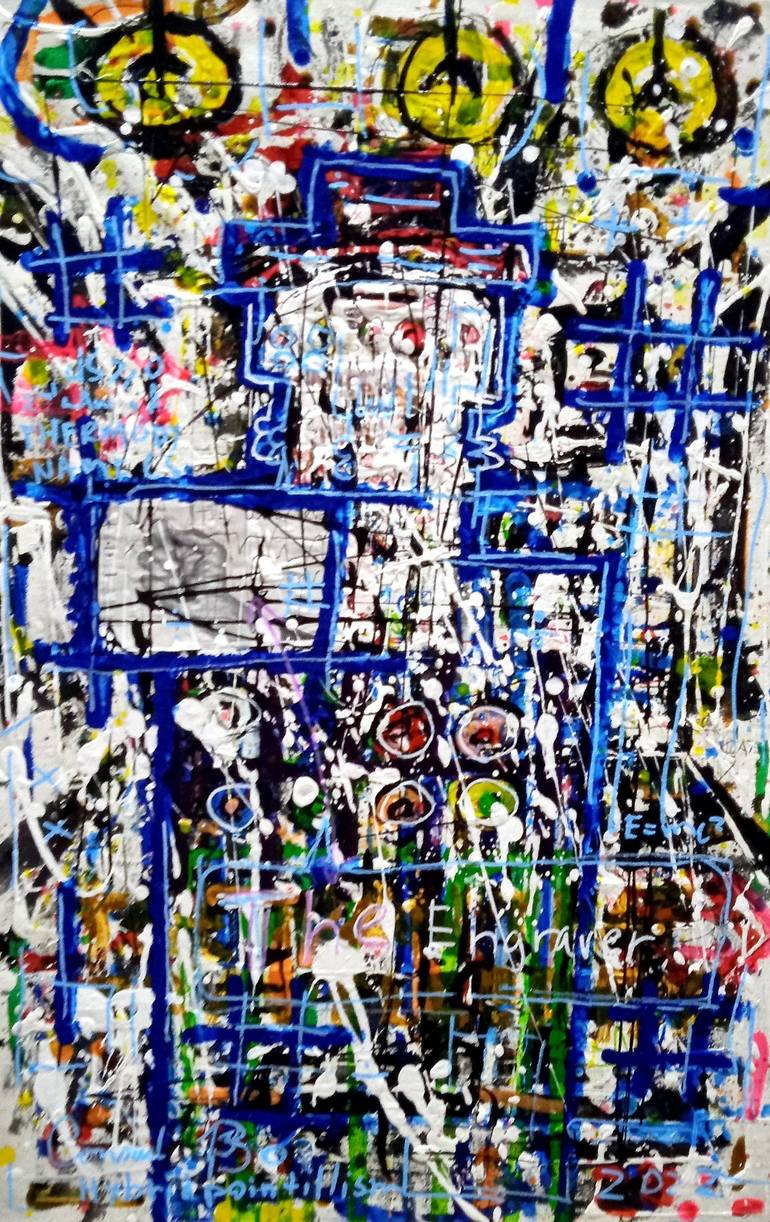 The Wood Engraver and Bright Lights Painting by Conrad Bo | Saatchi Art