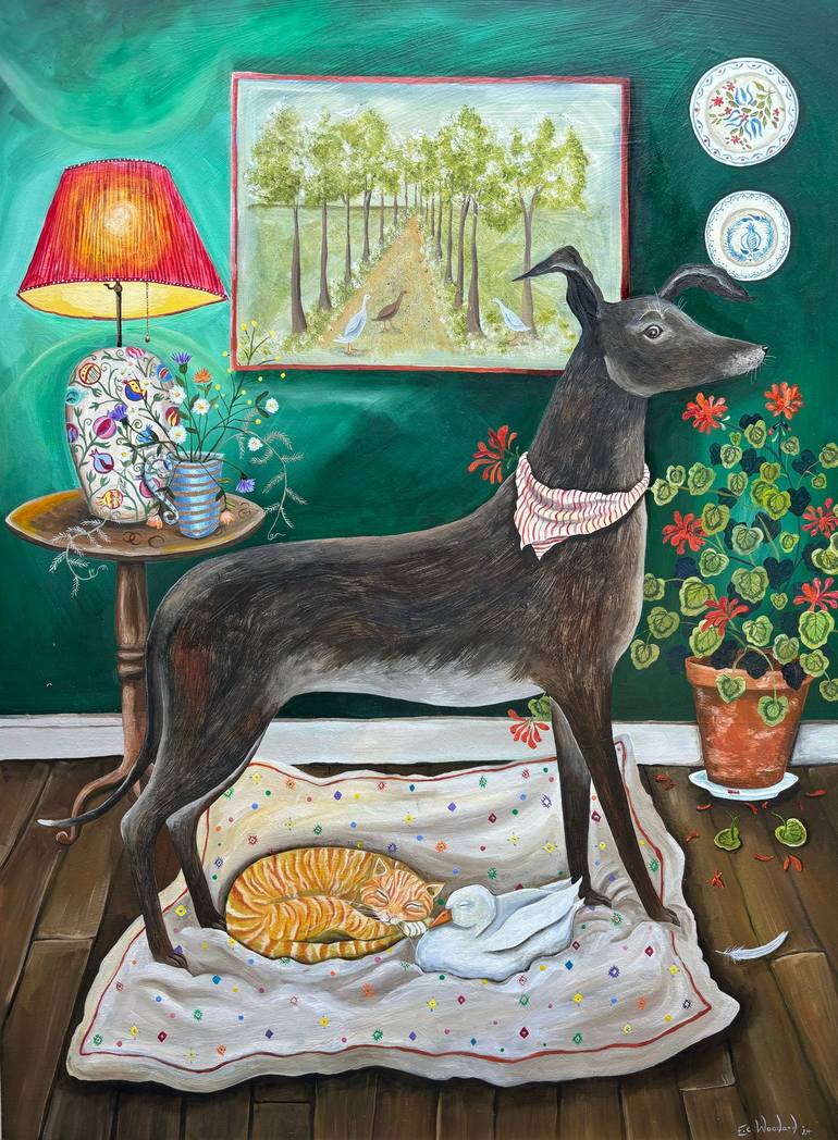 'My Bed!' Painting by Emily Woodard | Saatchi Art
