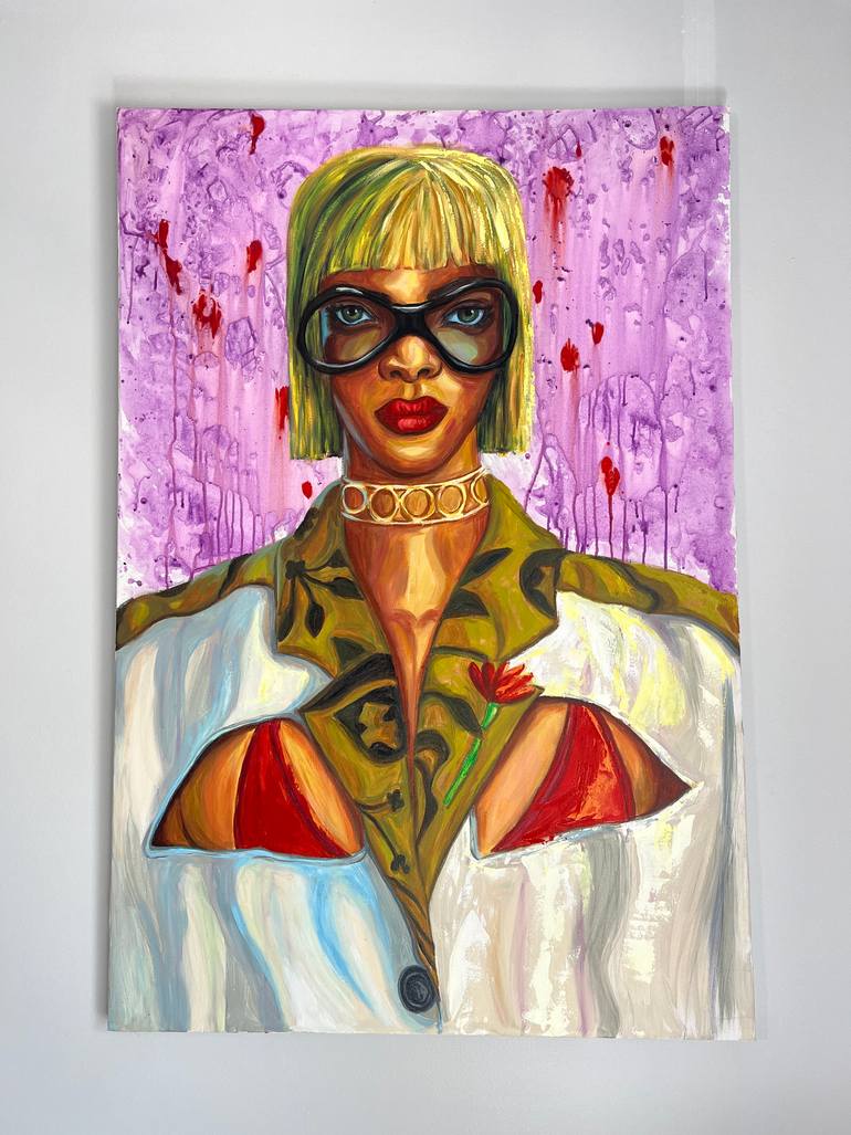 Red Like Roses Painting by Samuel Onche | Saatchi Art