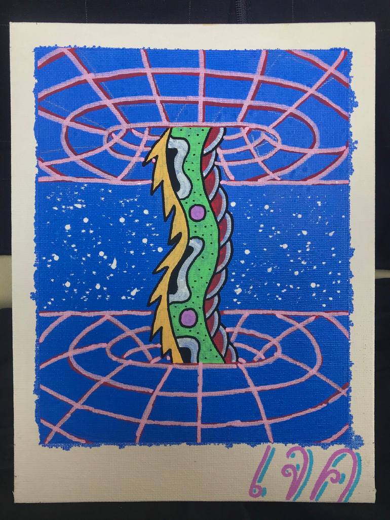 Cosmic Dragon Painting by Jacob King McClennon | Saatchi Art