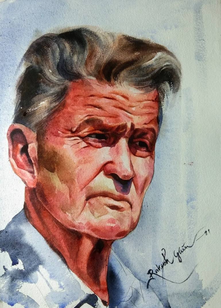 portrait Painting by Rakesh Gain | Saatchi Art