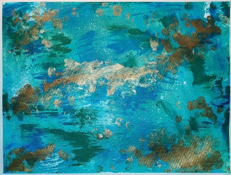 Oceans Deep Painting by Danni DAFoxDesigns | Saatchi Art