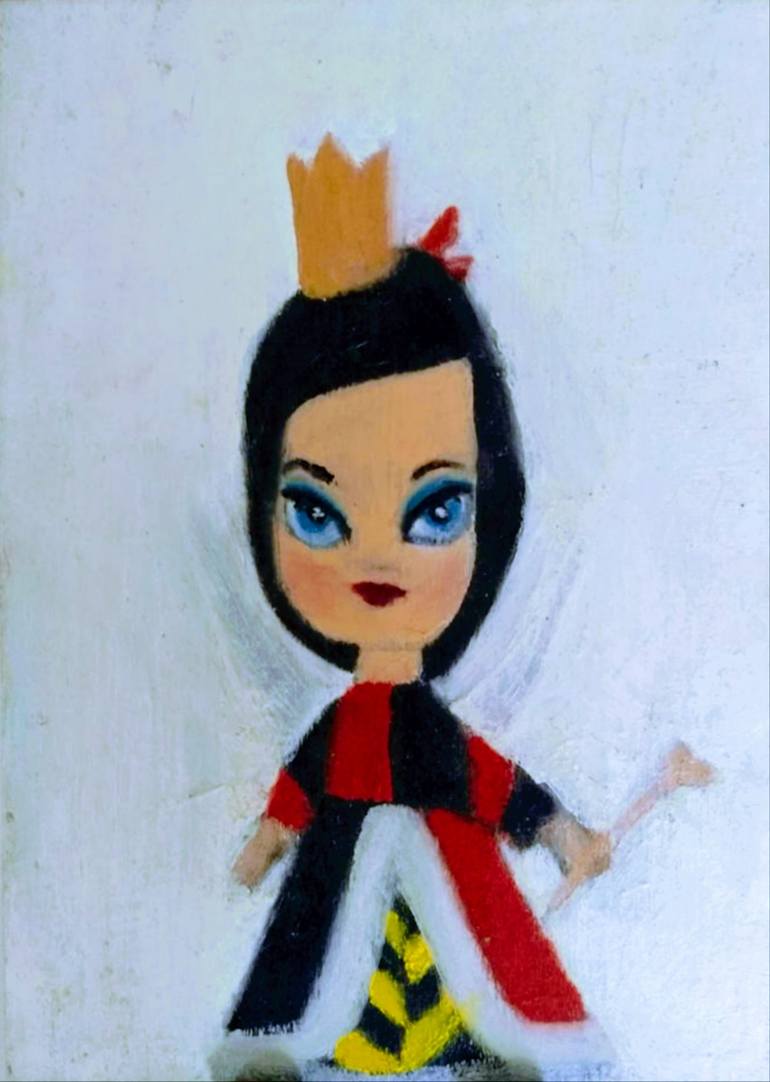 Liddle Queen of Hearts Painting by Mary Terhune | Saatchi Art