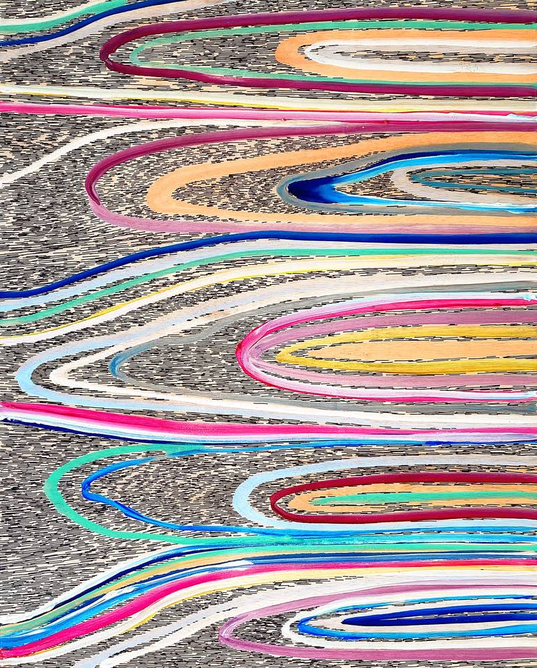 Wooden Wave 107 Painting by JUNGMIN LEE | Saatchi Art