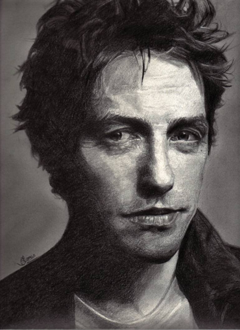 Hugh Grant Drawing by Sara Mormone | Saatchi Art