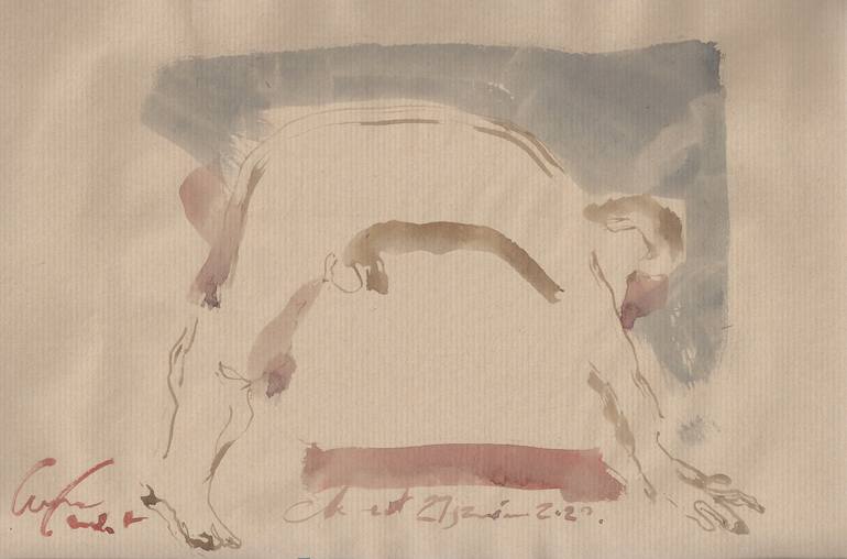 Study for Apollo rising - 4 Painting by Anne Cardot | Saatchi Art