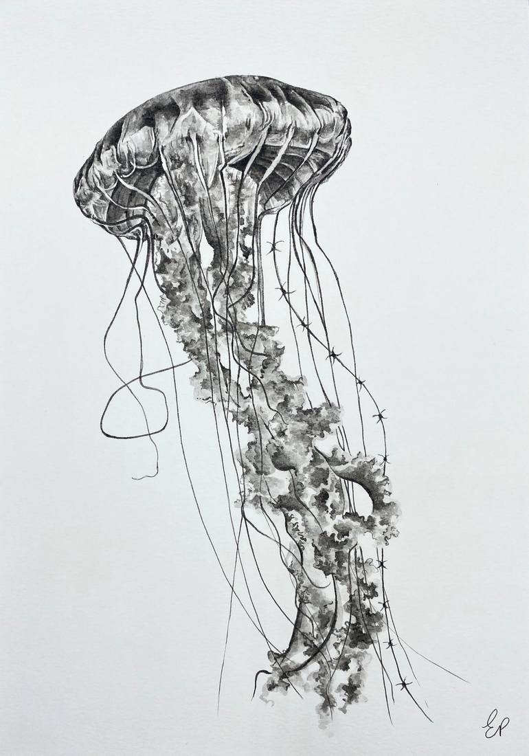 Barbed Stinger Painting by Emily Penfold | Saatchi Art