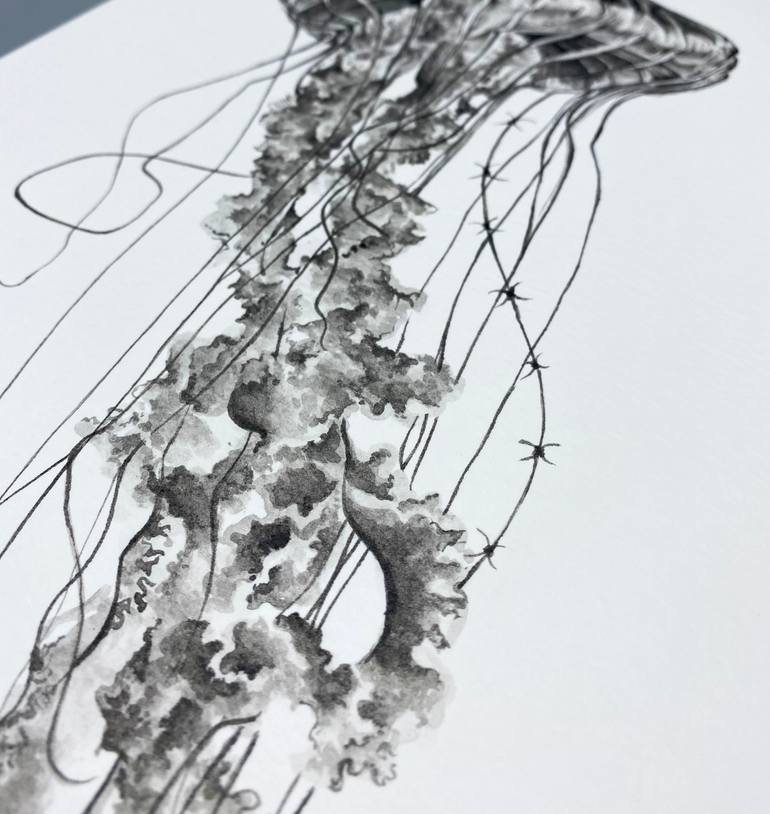 Barbed Stinger Painting by Emily Penfold | Saatchi Art