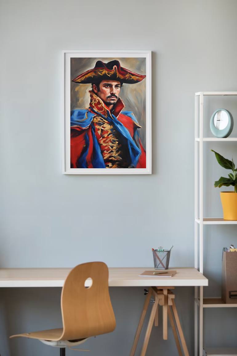 Spanish Matador In Full Costume. Acrylic Portrait Painting Painting by ...