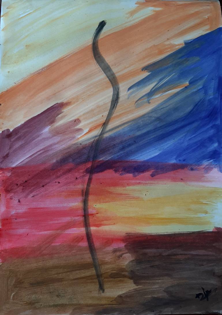 Scattered mind Painting by Diya S Shyam | Saatchi Art