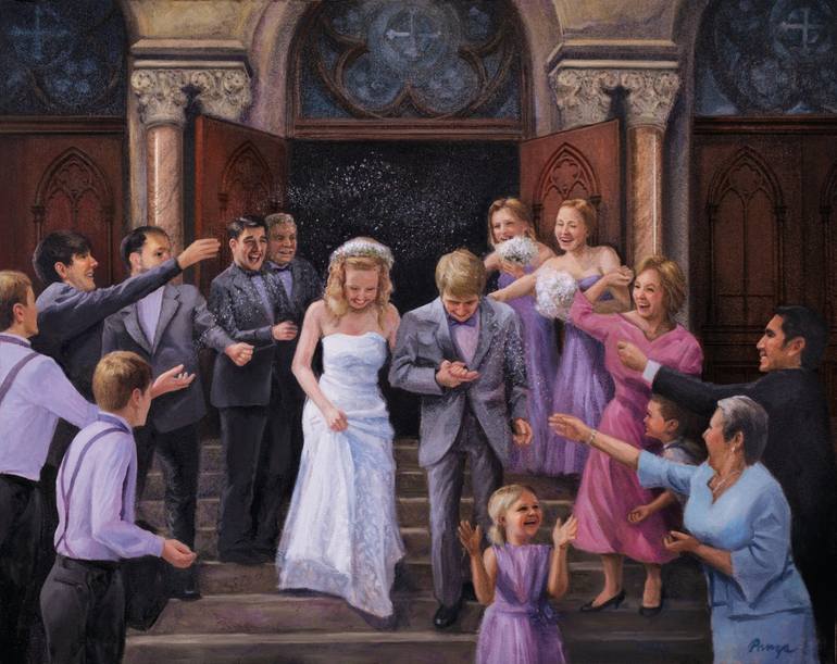 Wedding Bells Painting by Christopher Panza | Saatchi Art