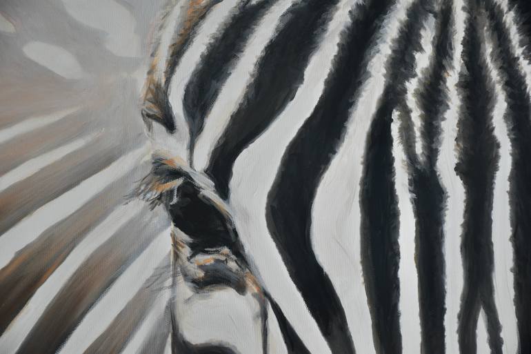 Zebra Painting by Anna Kautto-Castoldi | Saatchi Art