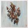Bark Float on Light Blue Painting by Valerie Ng | Saatchi Art
