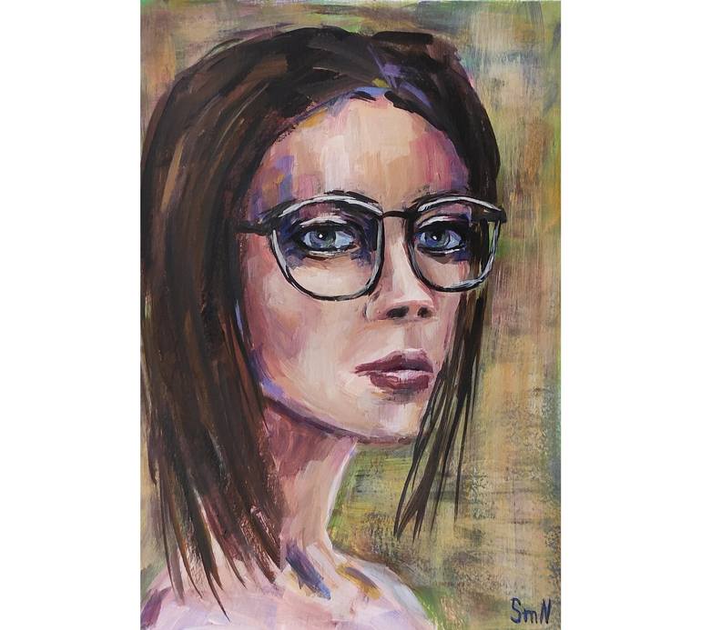 MYOPIA MAKES ME AN OPTIMIST. WHITNEY. Drawing by Nadzeya Smirnova ...