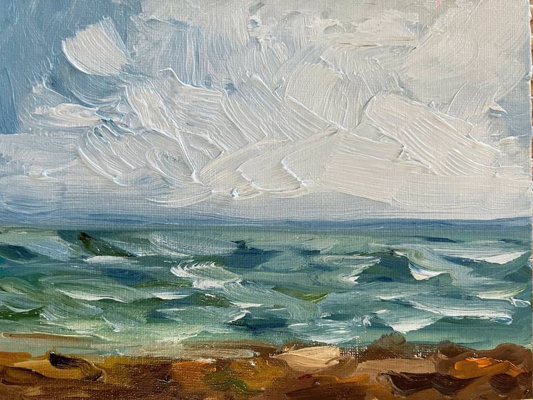 Mediterranean Coast Painting by Missy Monson Art | Saatchi Art