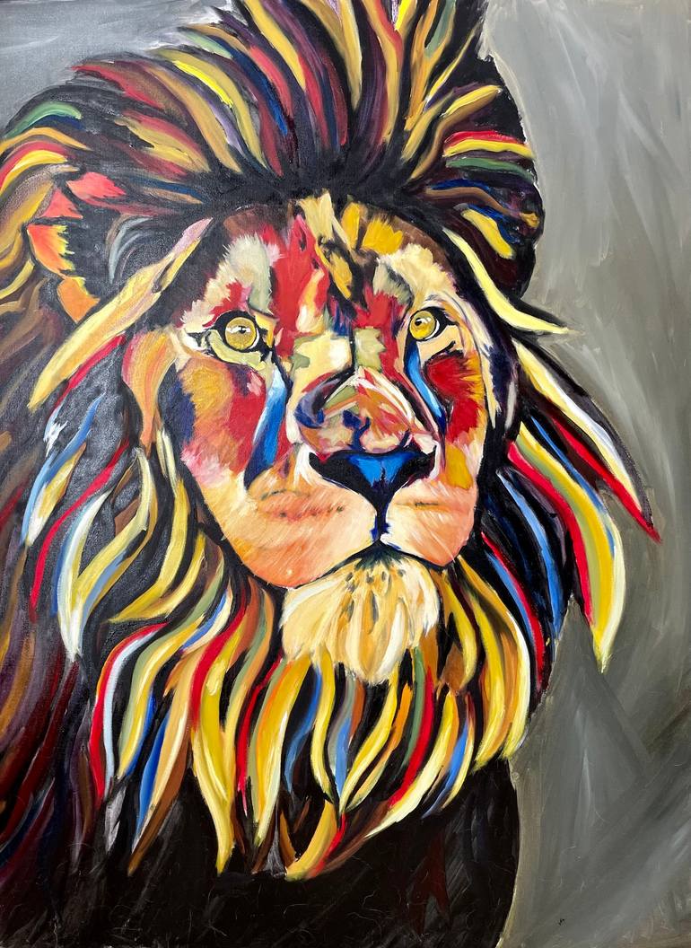 Leo Lapis Lazuli Painting by Macy Carlson | Saatchi Art