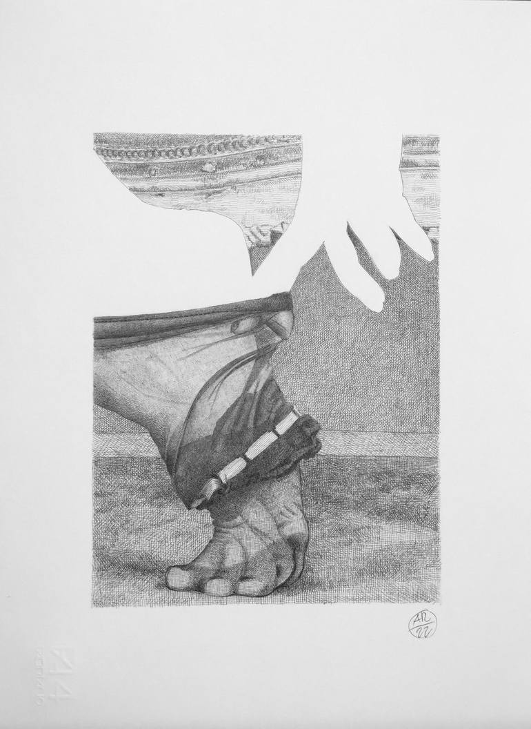 NoBody's Series D16 Drawing by andrea radrizzani | Saatchi Art