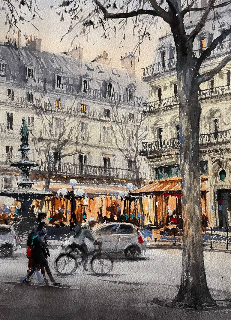 Promenade Painting by Anna Kataian | Saatchi Art