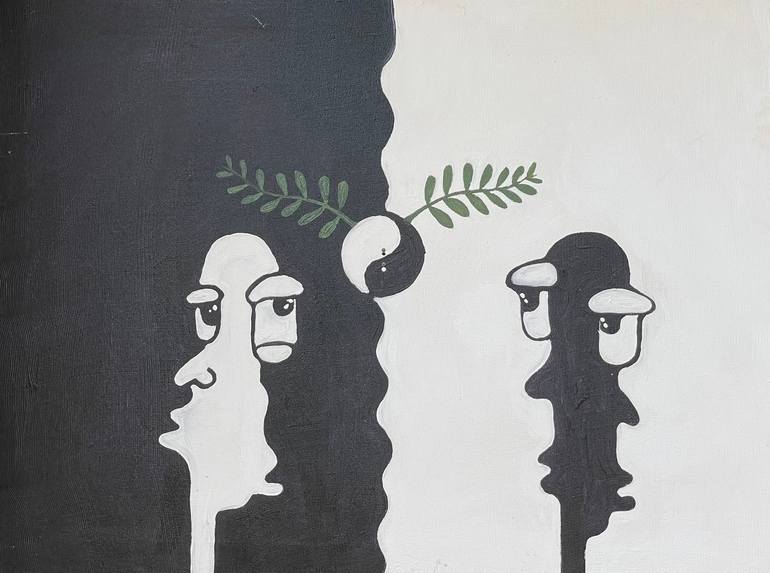 Yin yang series, interdependence Painting by Kashamba Ian | Saatchi Art