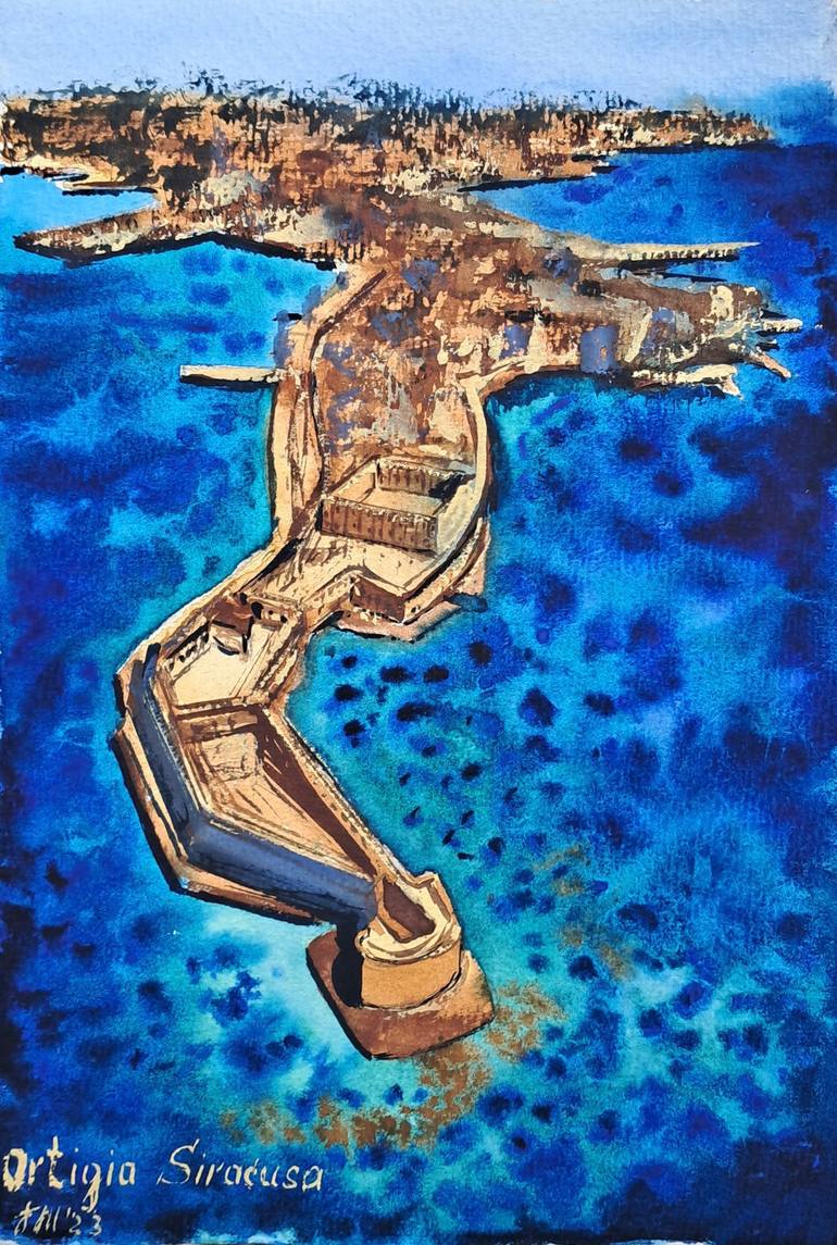 Siracusa. Sicily.Italy Painting by Yuliia Sharapova | Saatchi Art