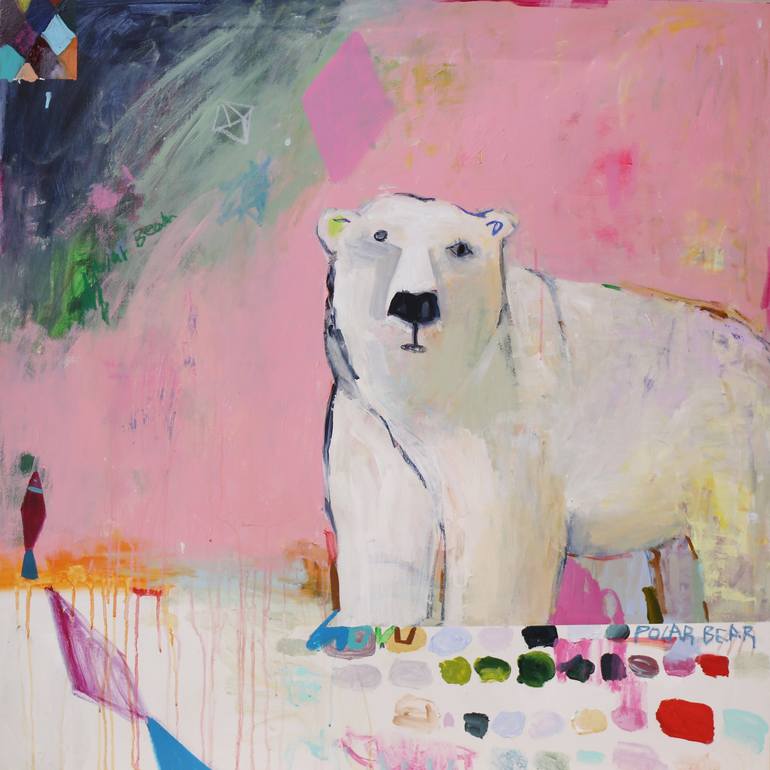 The Polar Bear Painting by Heun Oak Kim | Saatchi Art