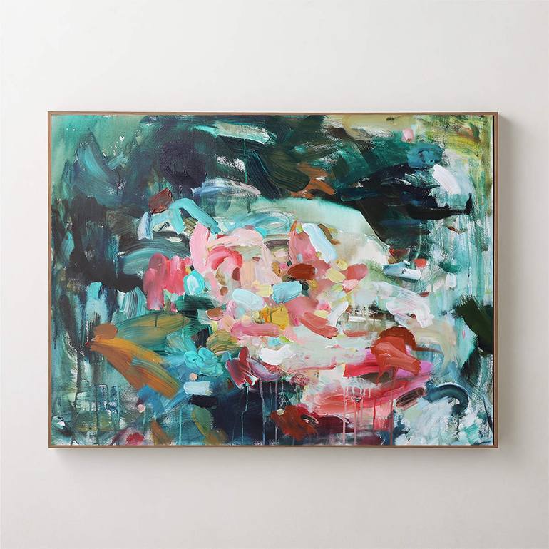Night in the forest Painting by Heun Oak Kim | Saatchi Art
