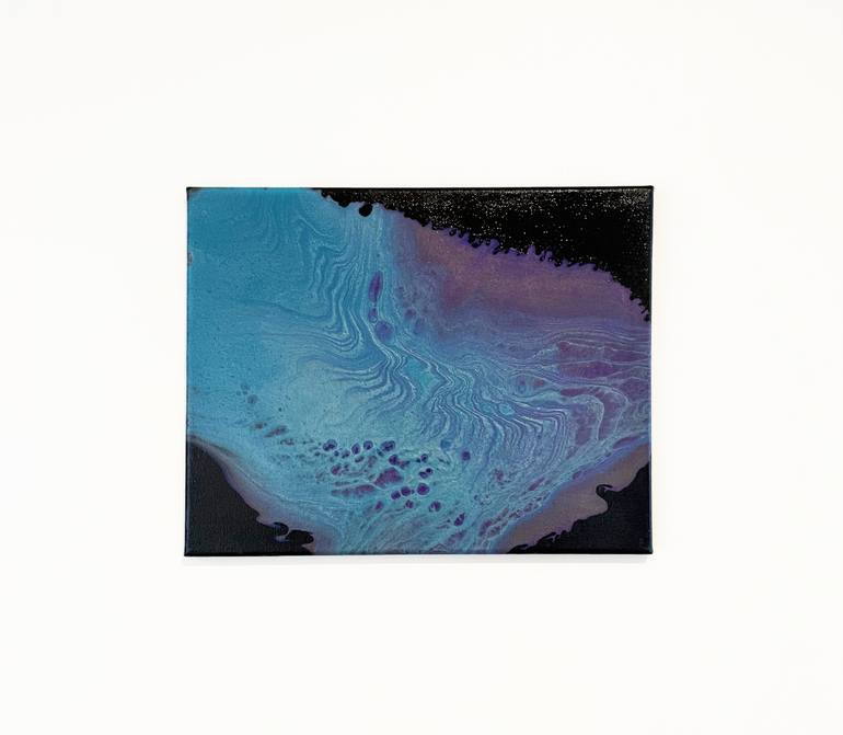 Puddle of Blue Painting by Annie Caropresi | Saatchi Art