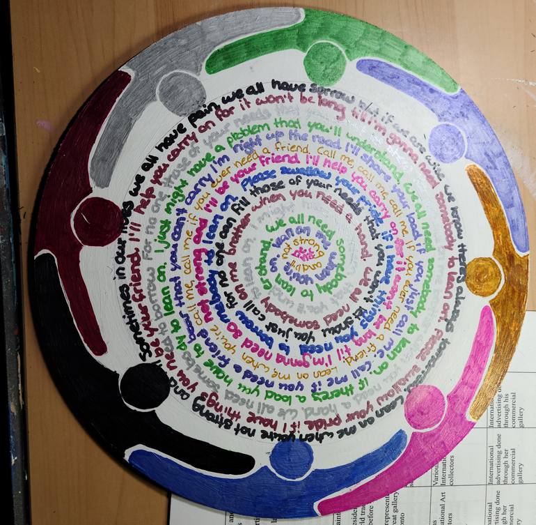 Lean On Me Painting by Darby Kent | Saatchi Art