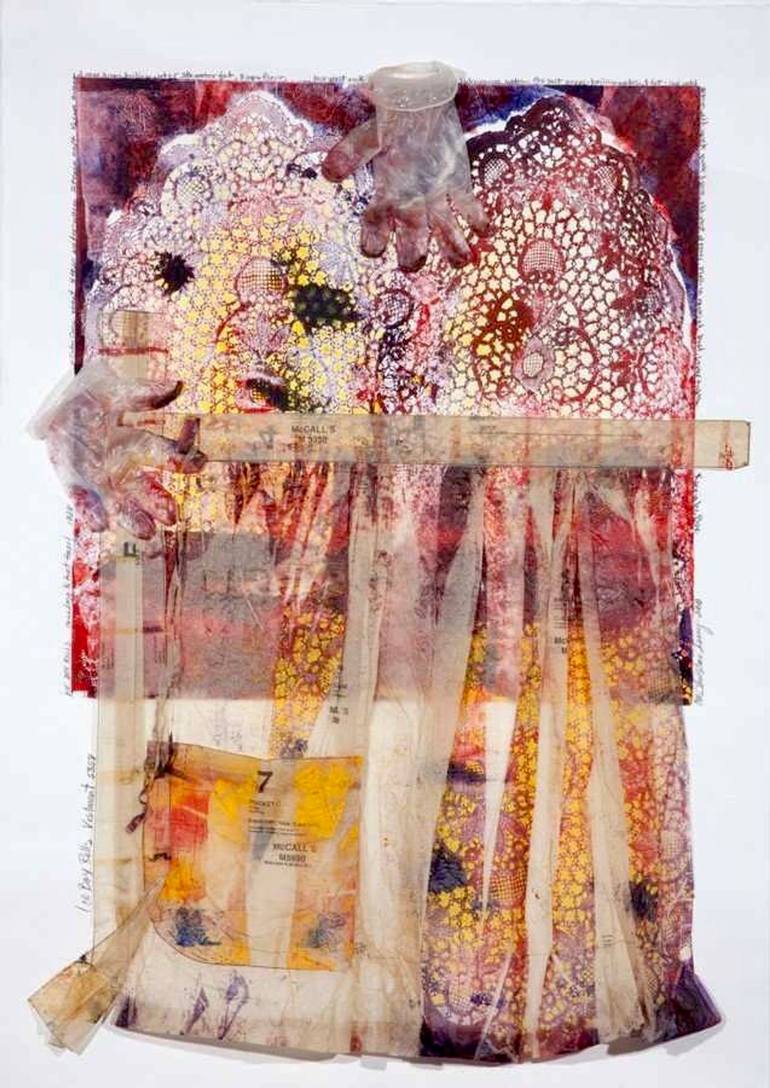Vestment: Ice Box Rolls Collage by Caryl Christian Levy | Saatchi Art